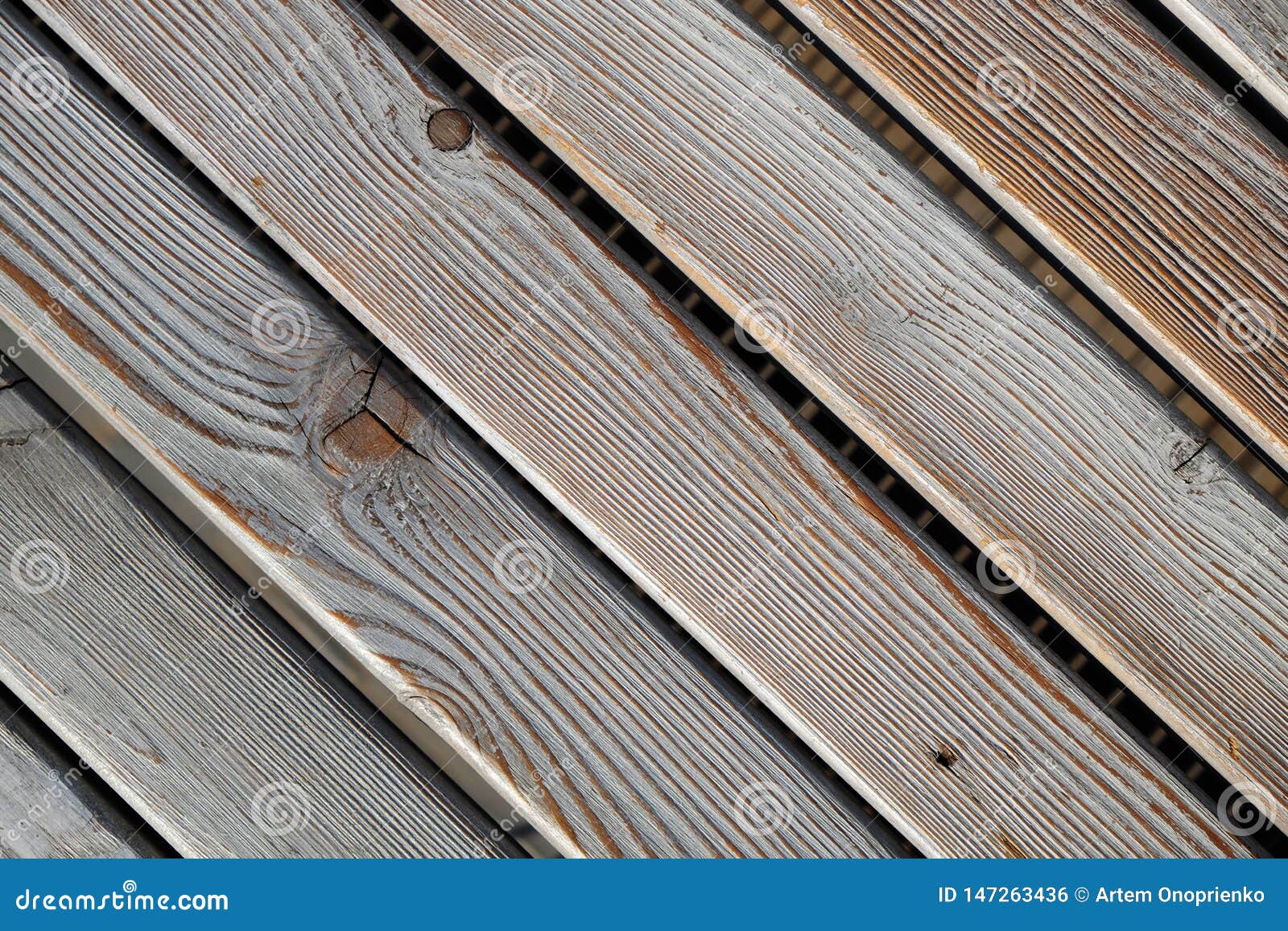 Wooden Dark Gray Texture of the Bench Background. Stock Photo - Image ...