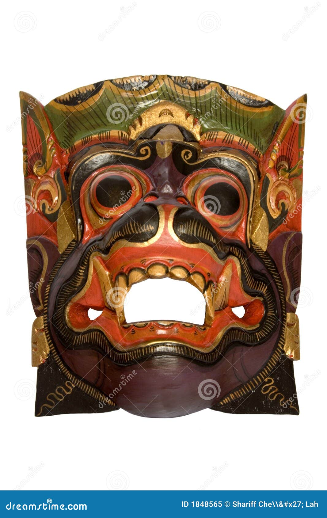 Wooden Dayak Mask Royalty Free Stock Photo - Image: 1848565