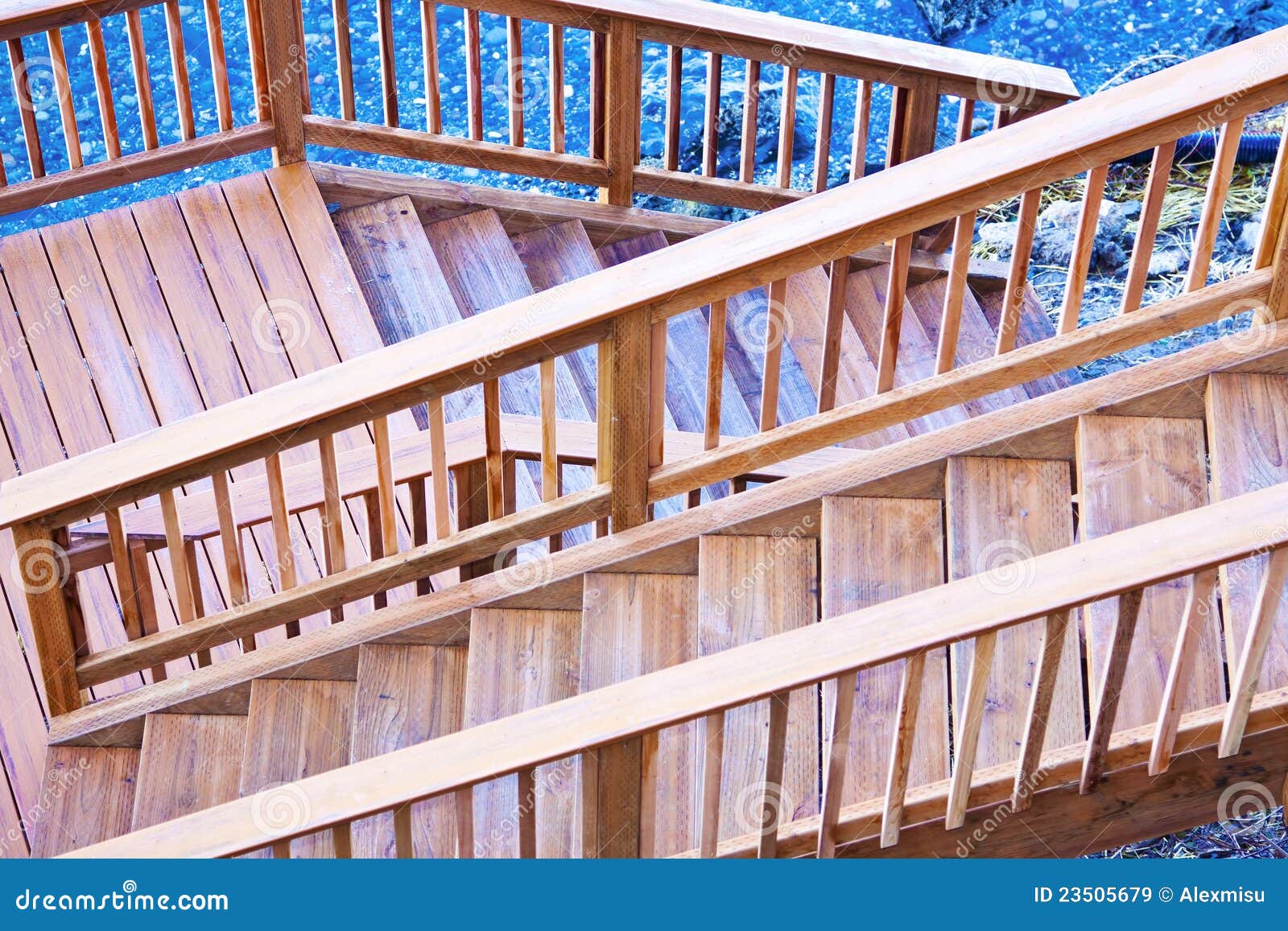 Wooden deck stock image. Image of brown, floor, trees - 23505679