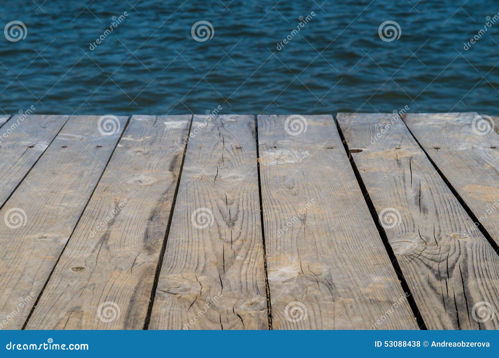 Wooden deck by water stock photo. Image of close, advertisment - 53088438