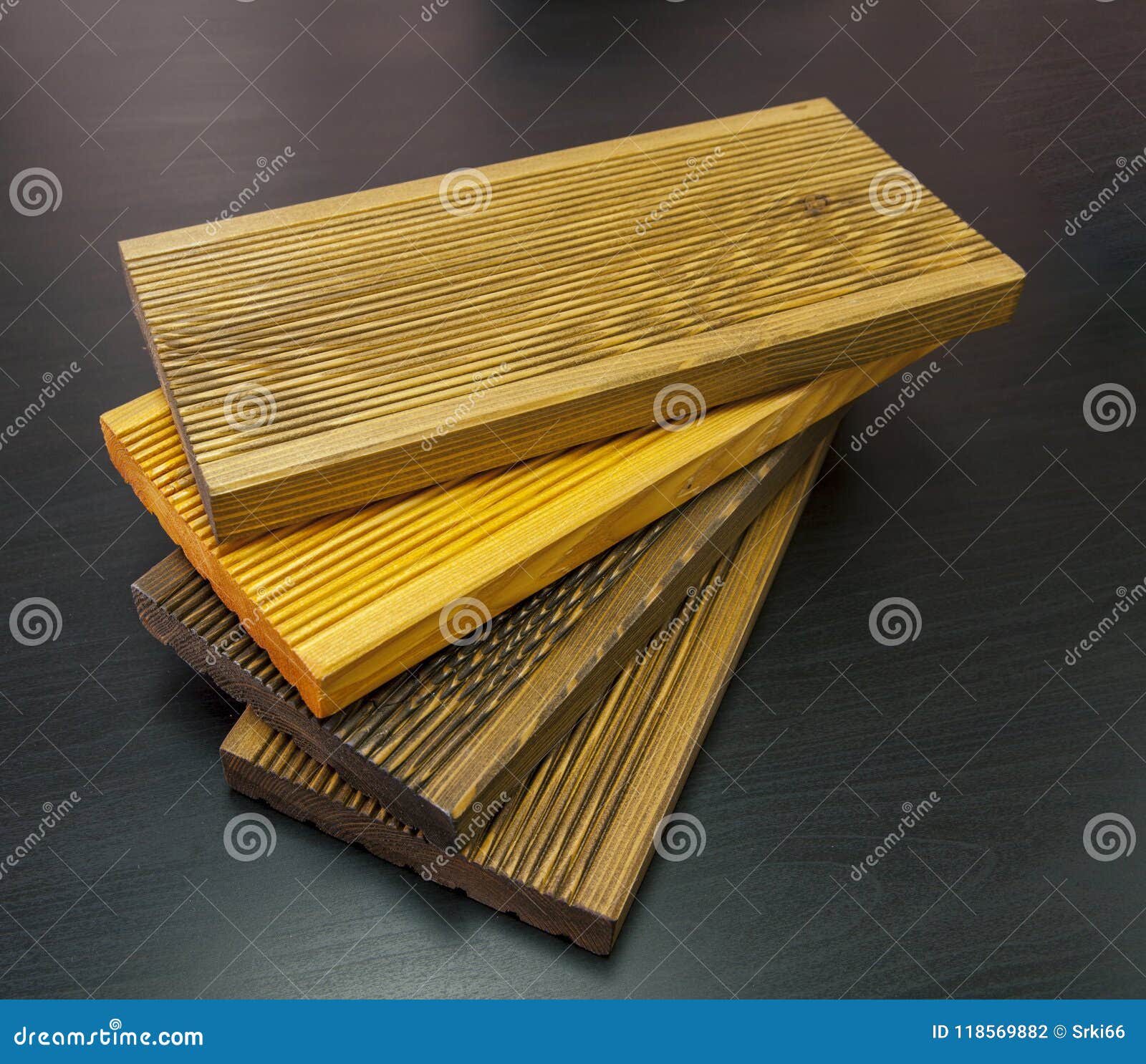 Wooden decking samples stock photo. Image of natural - 118569882