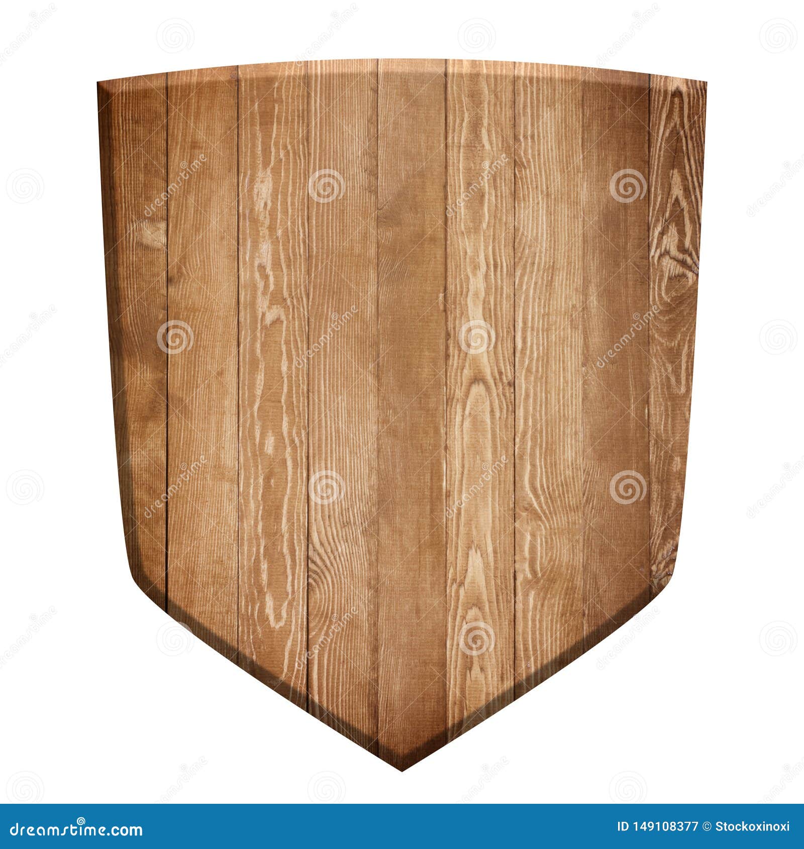 Wooden Defense Shield Made of Natural Wood Stock Image - Image of plank ...