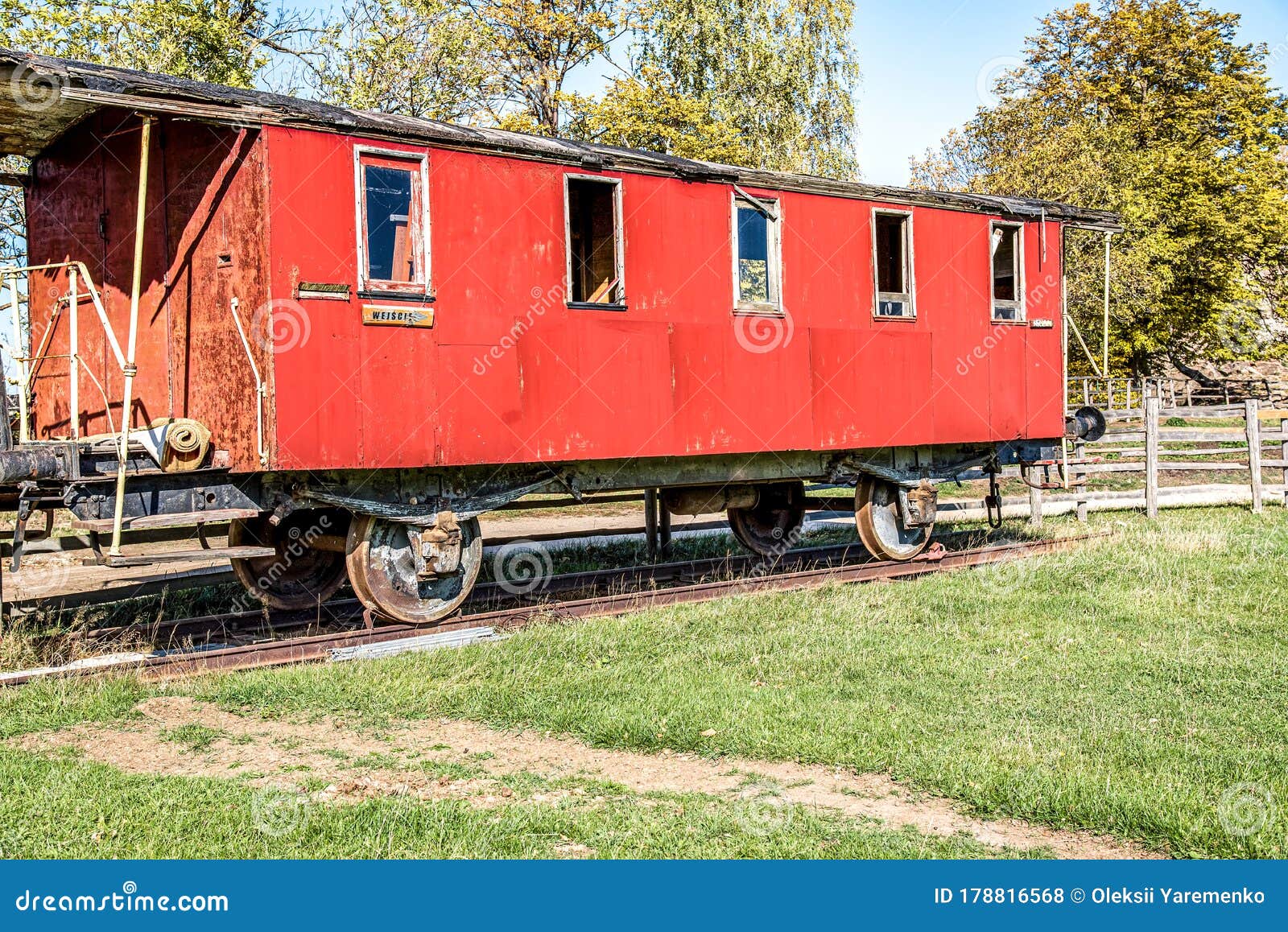Wooden Destroyed Passenger Train Car Stock Photo - Image of ladies ...