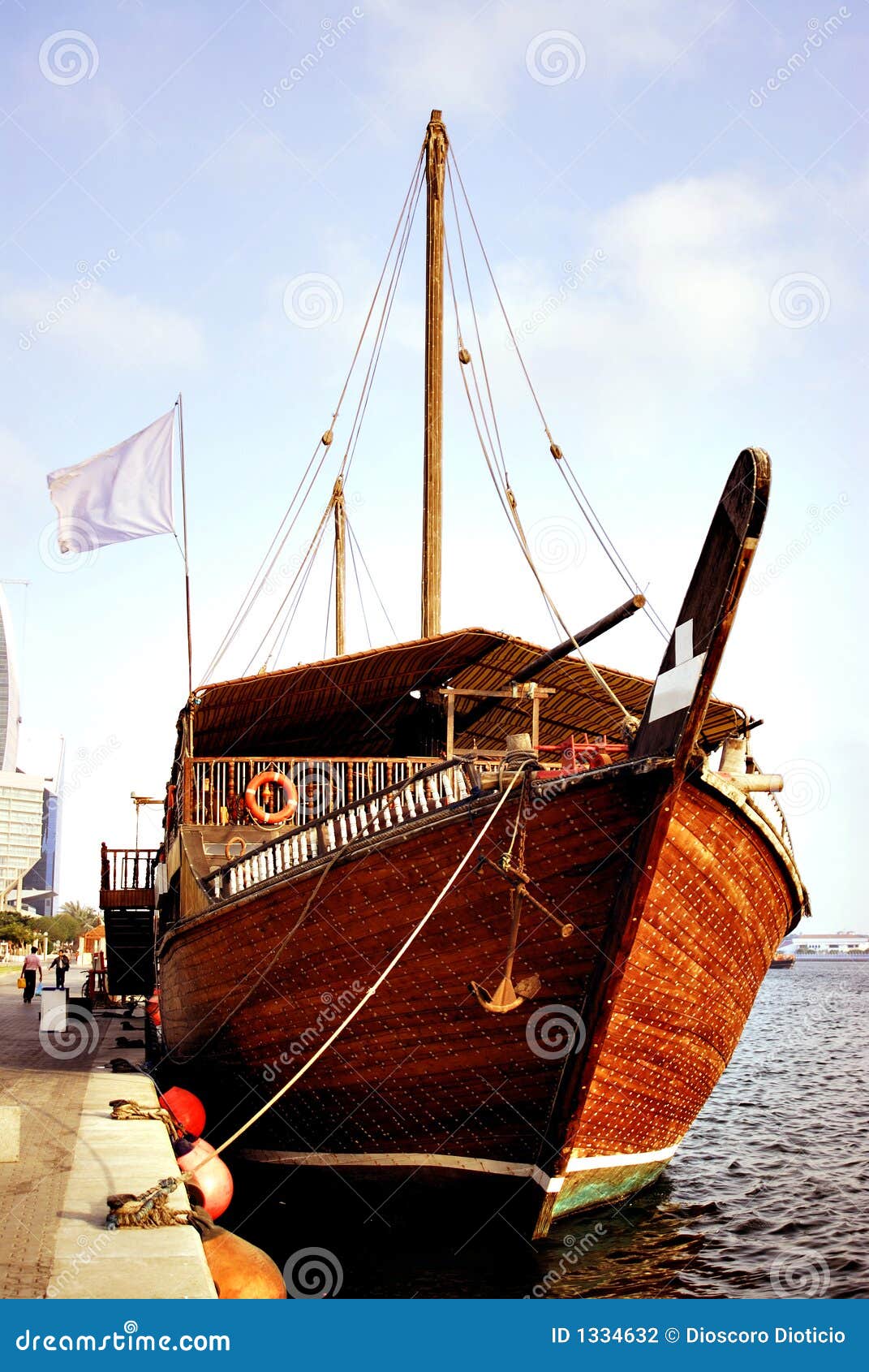 Wooden dhow stock photo. Image of rowing, maritime, naval - 1334632