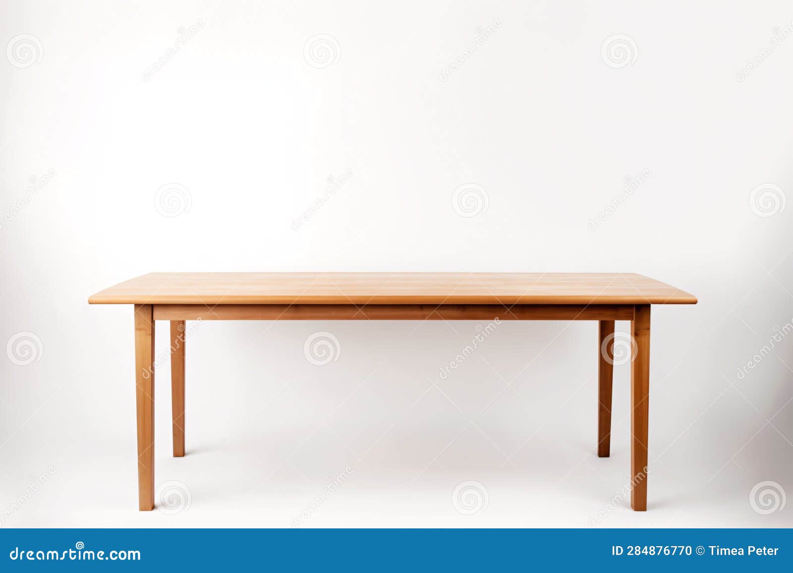 Wooden Dining Table, Side Table Isolated on Transparent Background ...