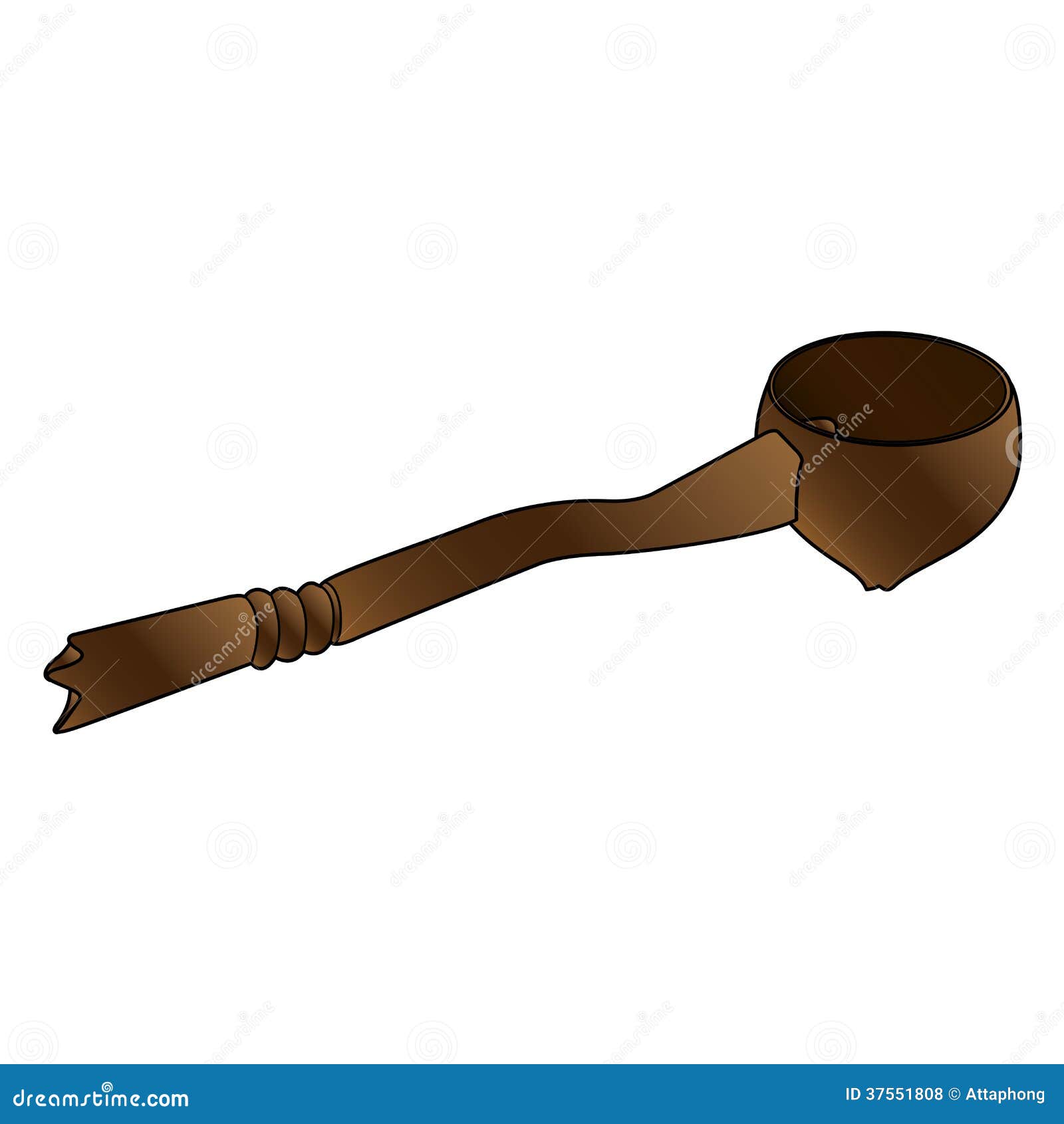 Wooden Dipper vector stock vector. Illustration of delicious - 37551808