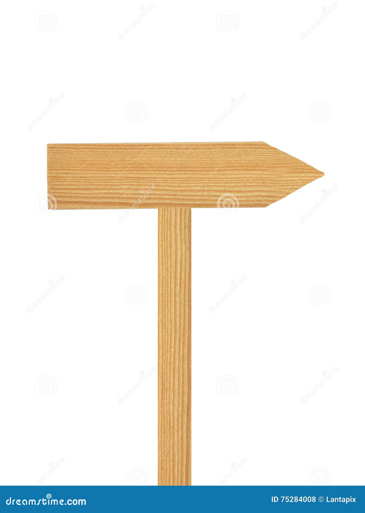 Wooden Direction Arrow on Timber Needle Stock Photo - Image of ...