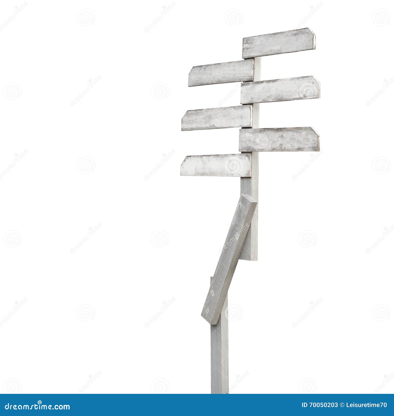 Wooden Direction Sign with Blank Spaces for Text Stock Image - Image of ...