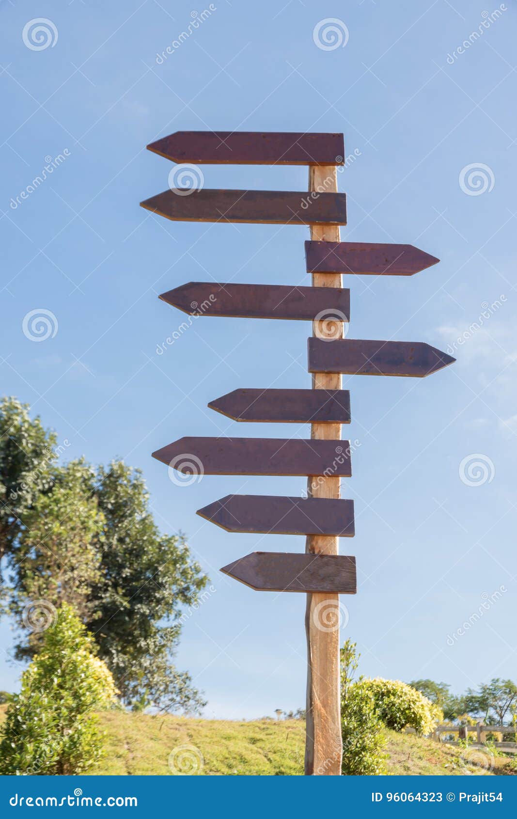 Wooden direction sign stock image. Image of white, destination - 96064323
