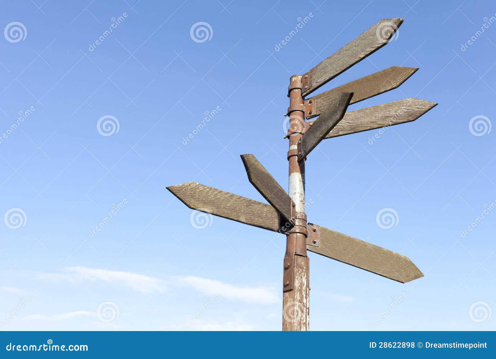 Wooden direction signs stock photo. Image of wooden, choose - 28622898