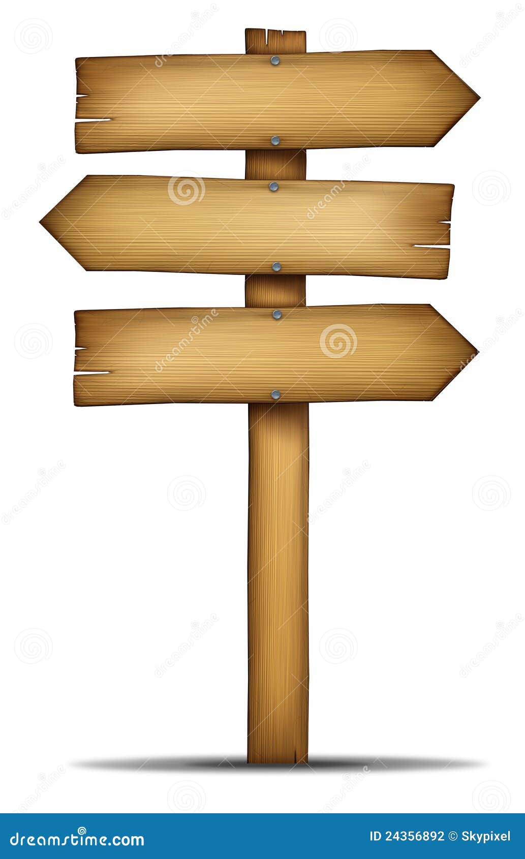 Wooden Signboard Arrow