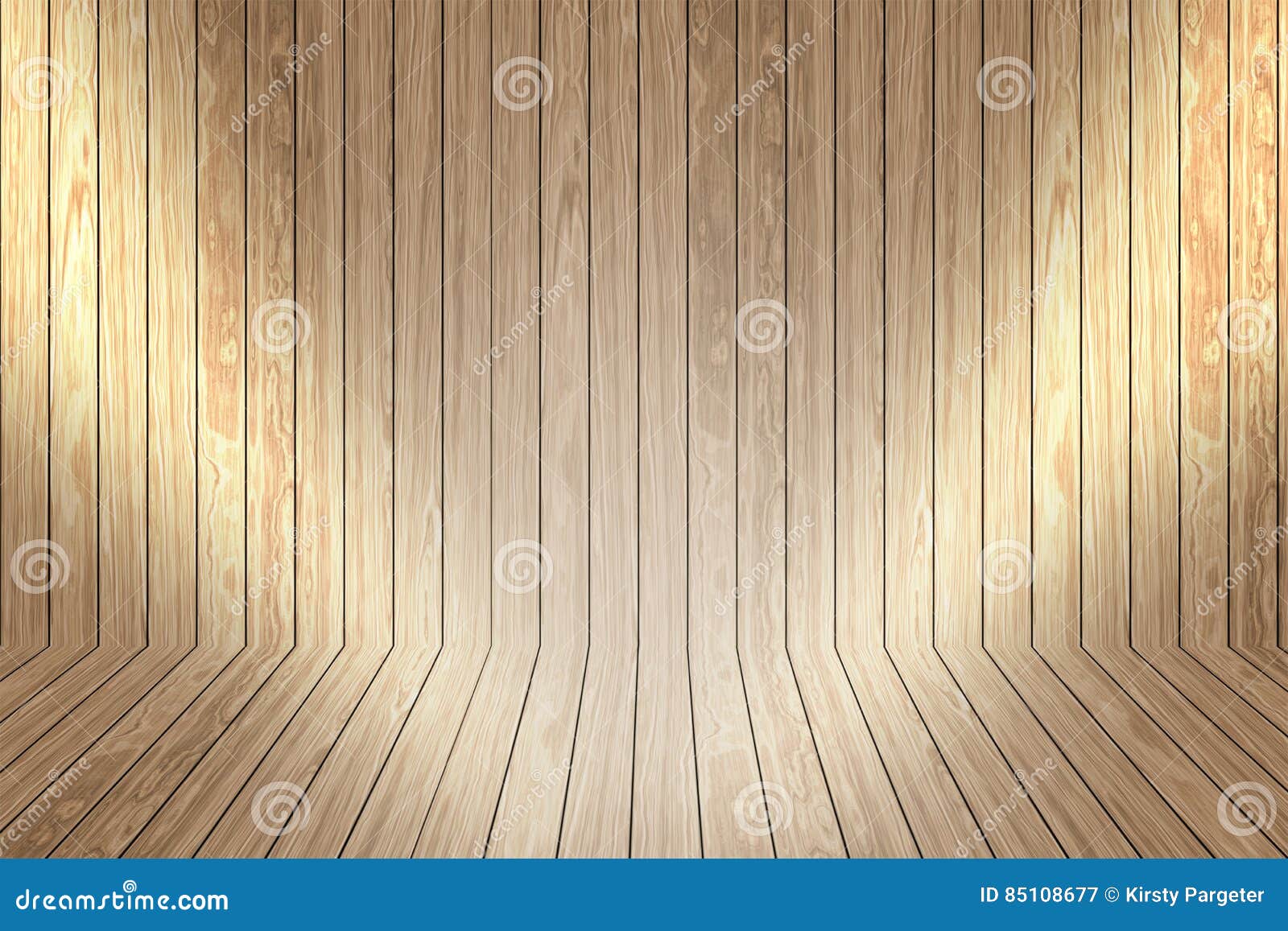 Wooden Display Background with Spotlights Stock Illustration ...