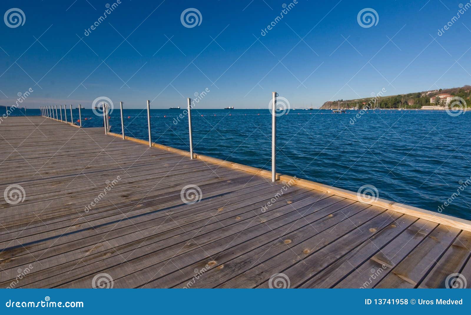 Wooden dock stock photo. Image of colorful, color, ankaran - 13741958