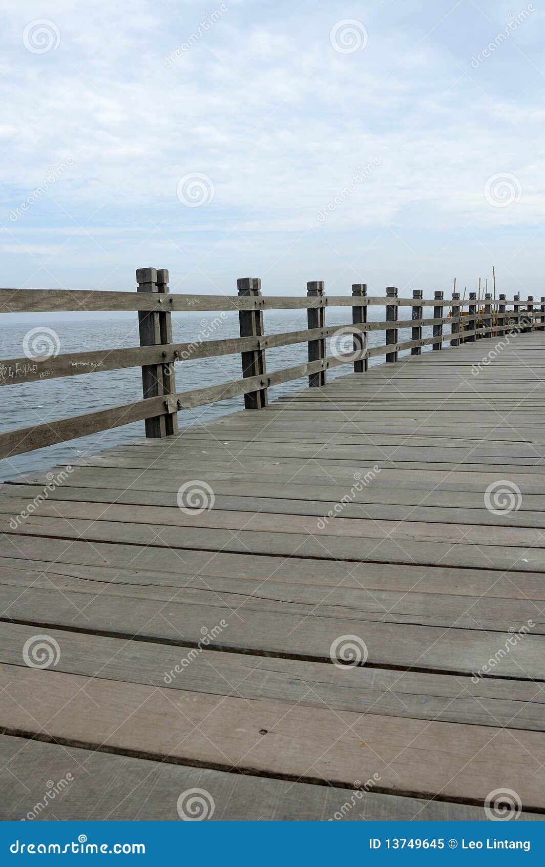Wooden Dock stock image. Image of frail, waterfront, dock - 13749645