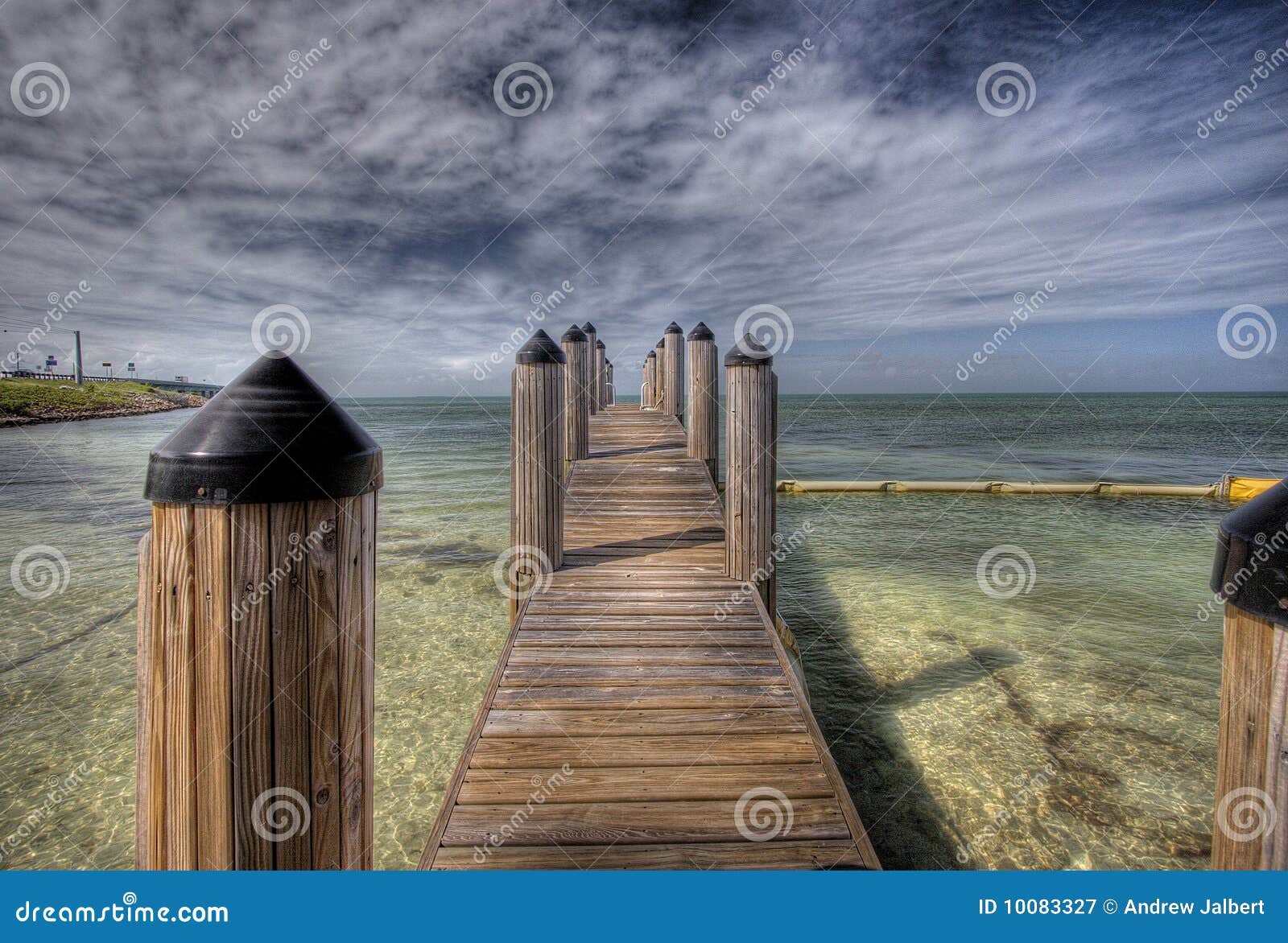Wooden Dock in Florida Keys Stock Image - Image of water, america: 10083327