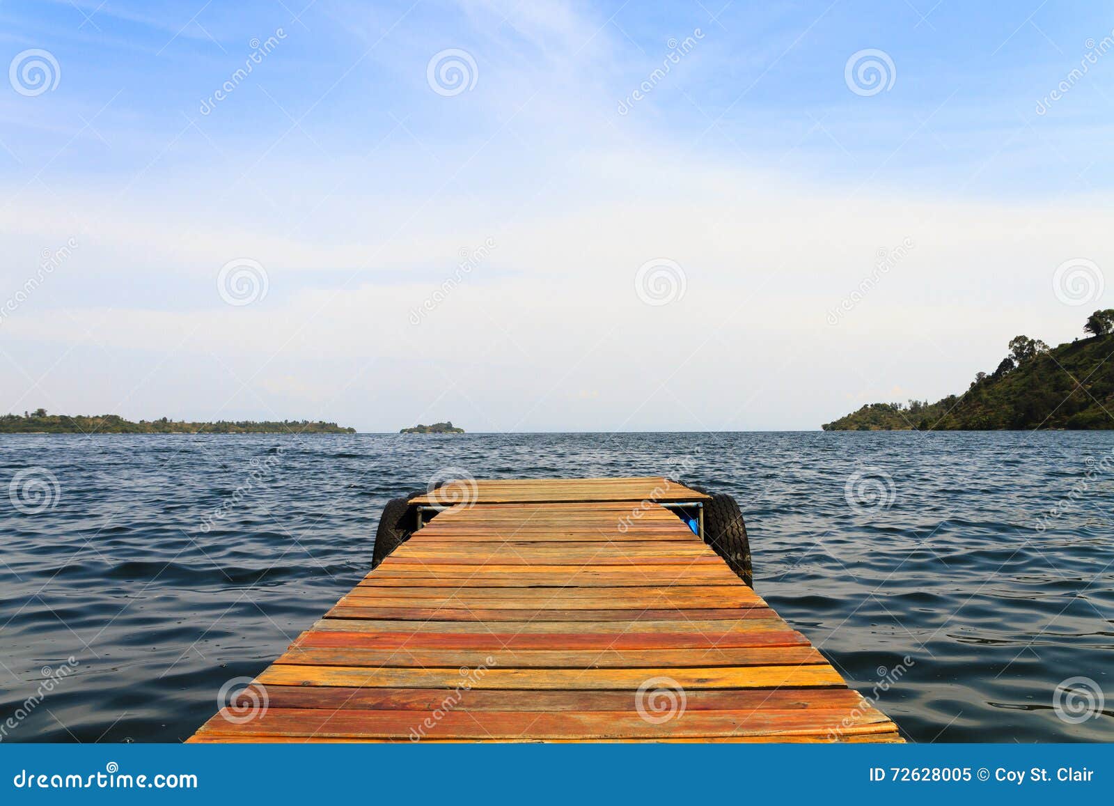 Wooden dock on a lake stock image. Image of nature, outdoors - 72628005