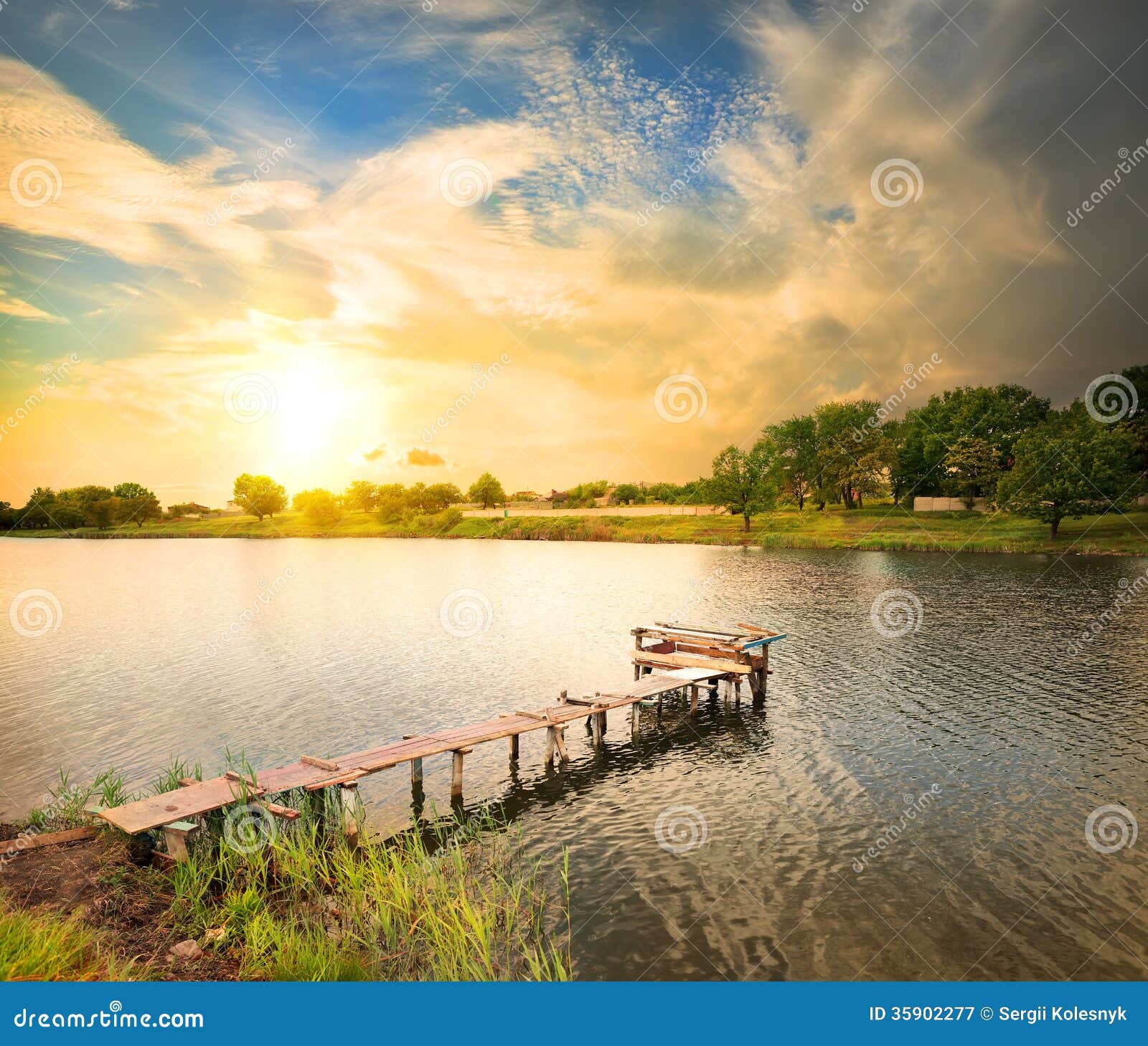 Wooden Dock Piers Set Isolated On Transparent Background. Rustic Wooden ...