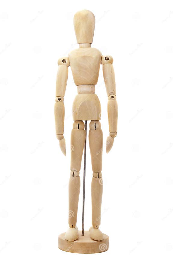 Wooden doll stock image. Image of isolated, design, exercise - 22979299