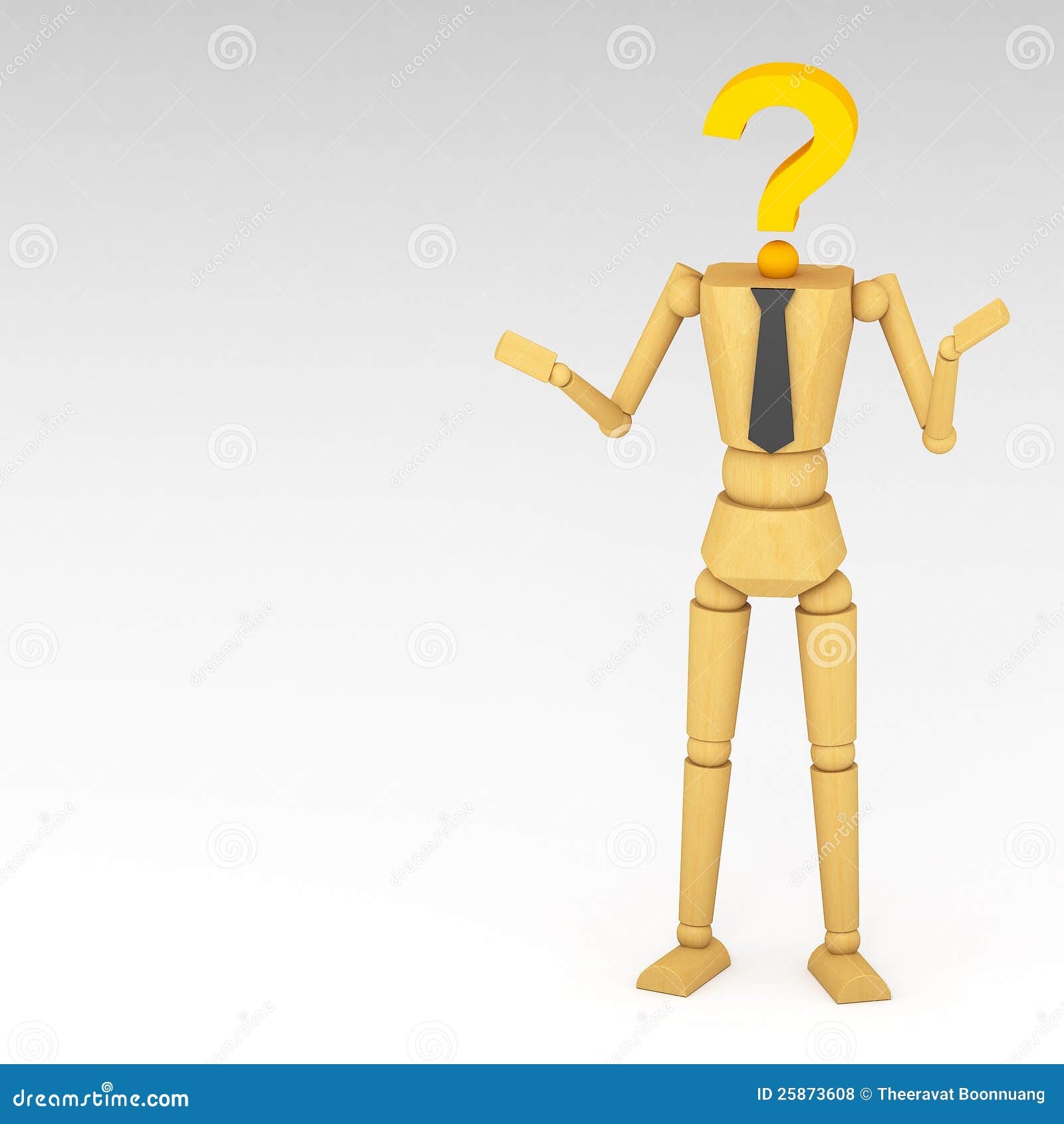 Doll At Question Mark Stock Photo | CartoonDealer.com #11923032