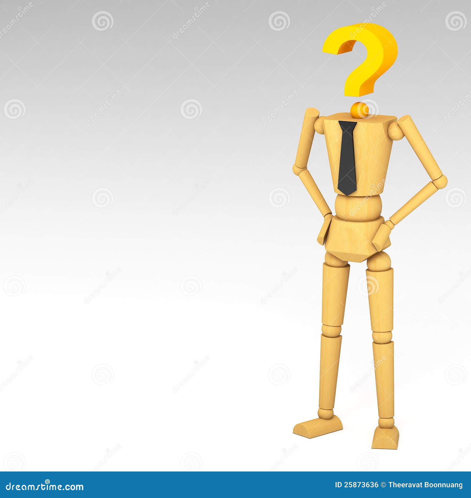 Doll At Question Mark Stock Photo | CartoonDealer.com #11923032