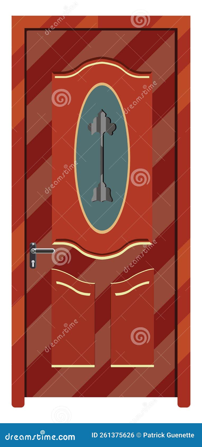 Wooden Door Icon Stock Vector Illustration Of Concept 261375626
