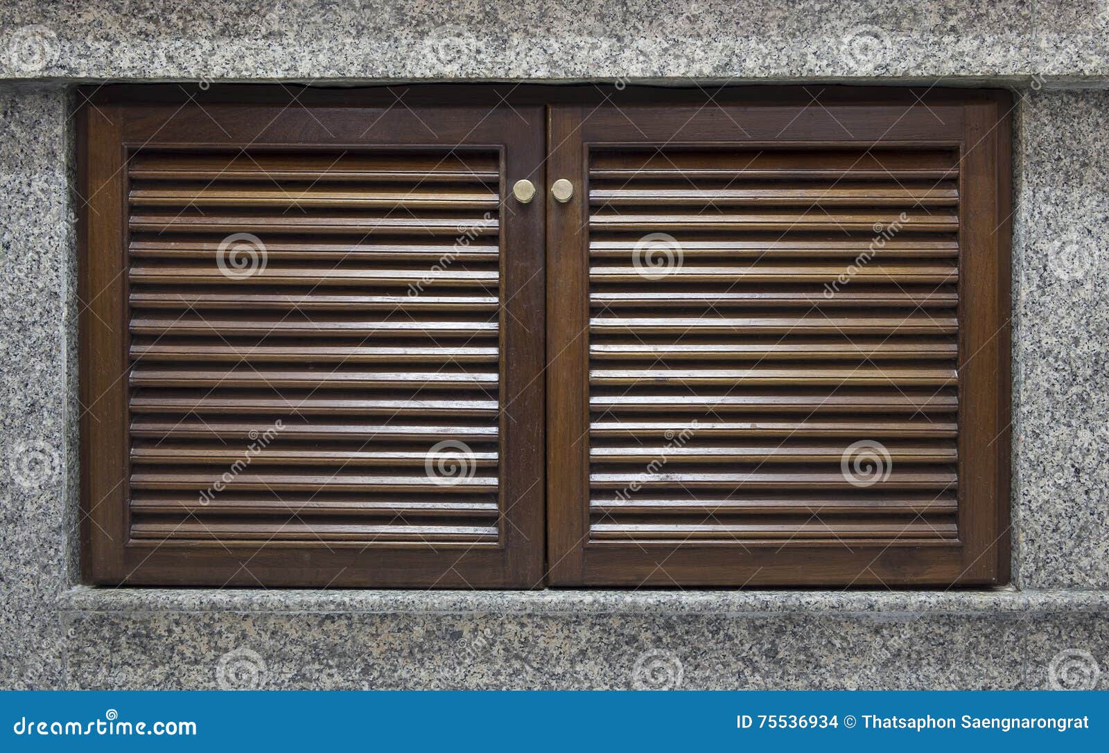 Wooden Door and Window Shutter with Louvers for Background Texture ...