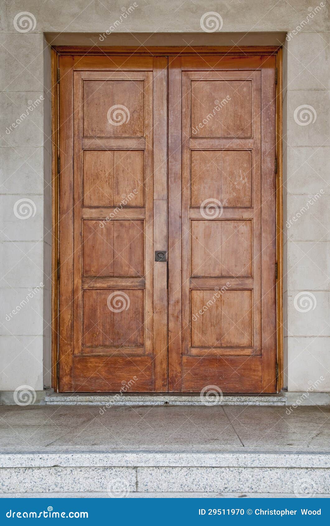 Double Wooden Doors stock photo. Image of object, aged - 29511970