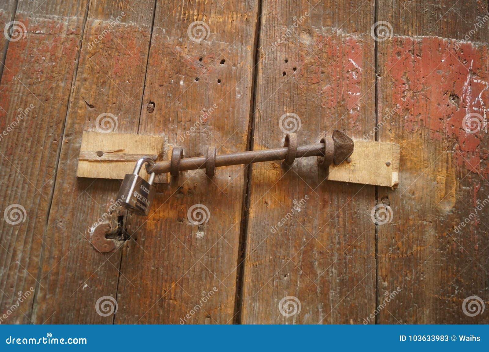Wooden Doors and Locks in an Old House Editorial Stock Photo - Image of ...