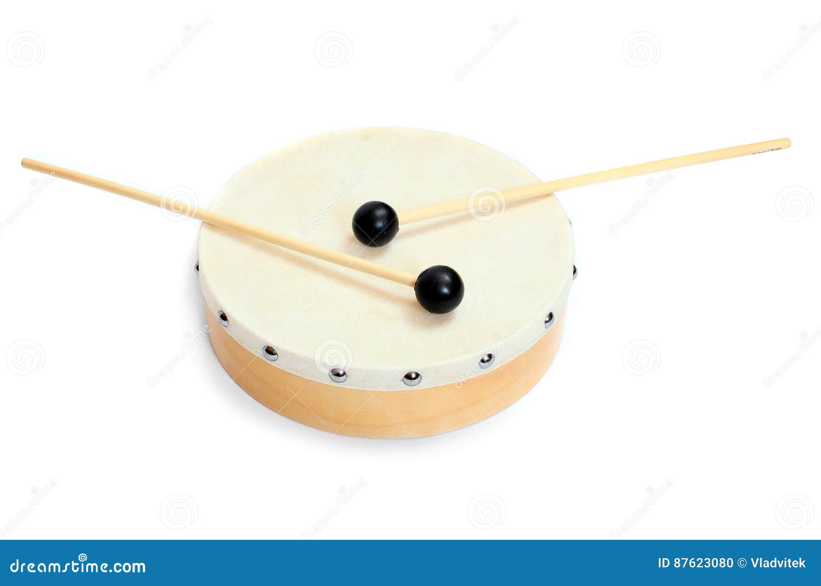 Wooden drum. stock photo. Image of bongo, classic, percussion - 87623080