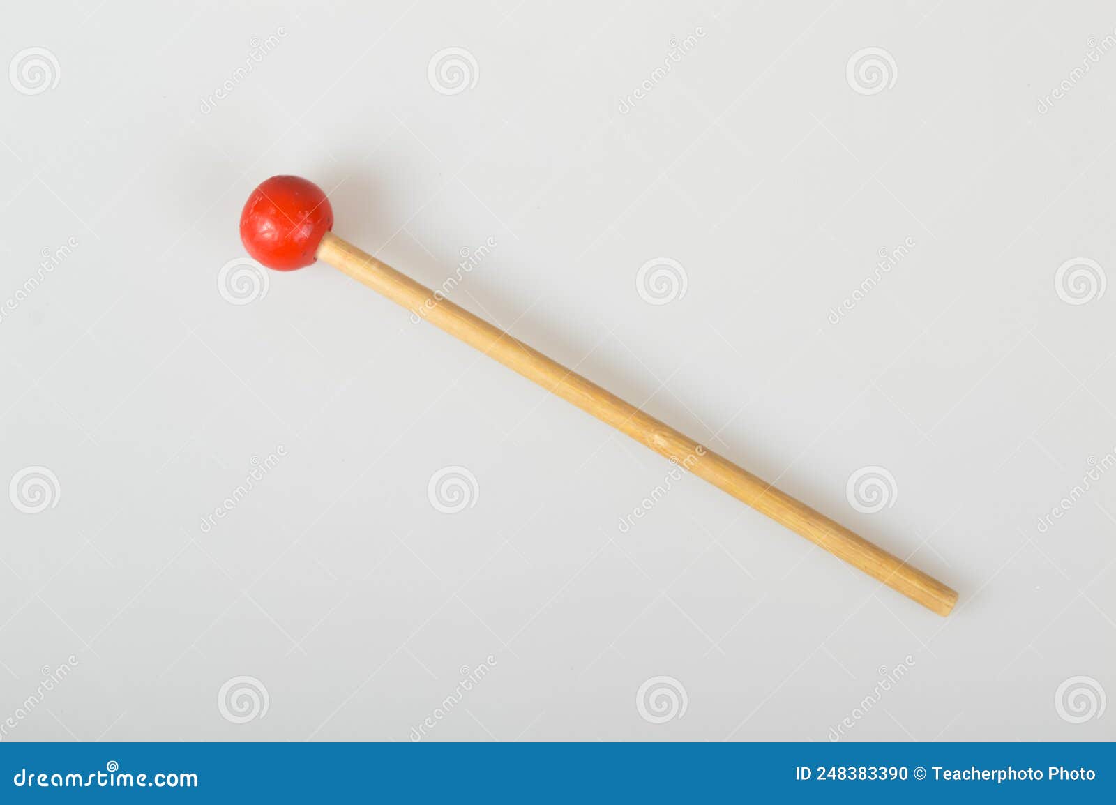 Wooden Drumstick On White Background, Object For Play Drum Royalty-Free ...
