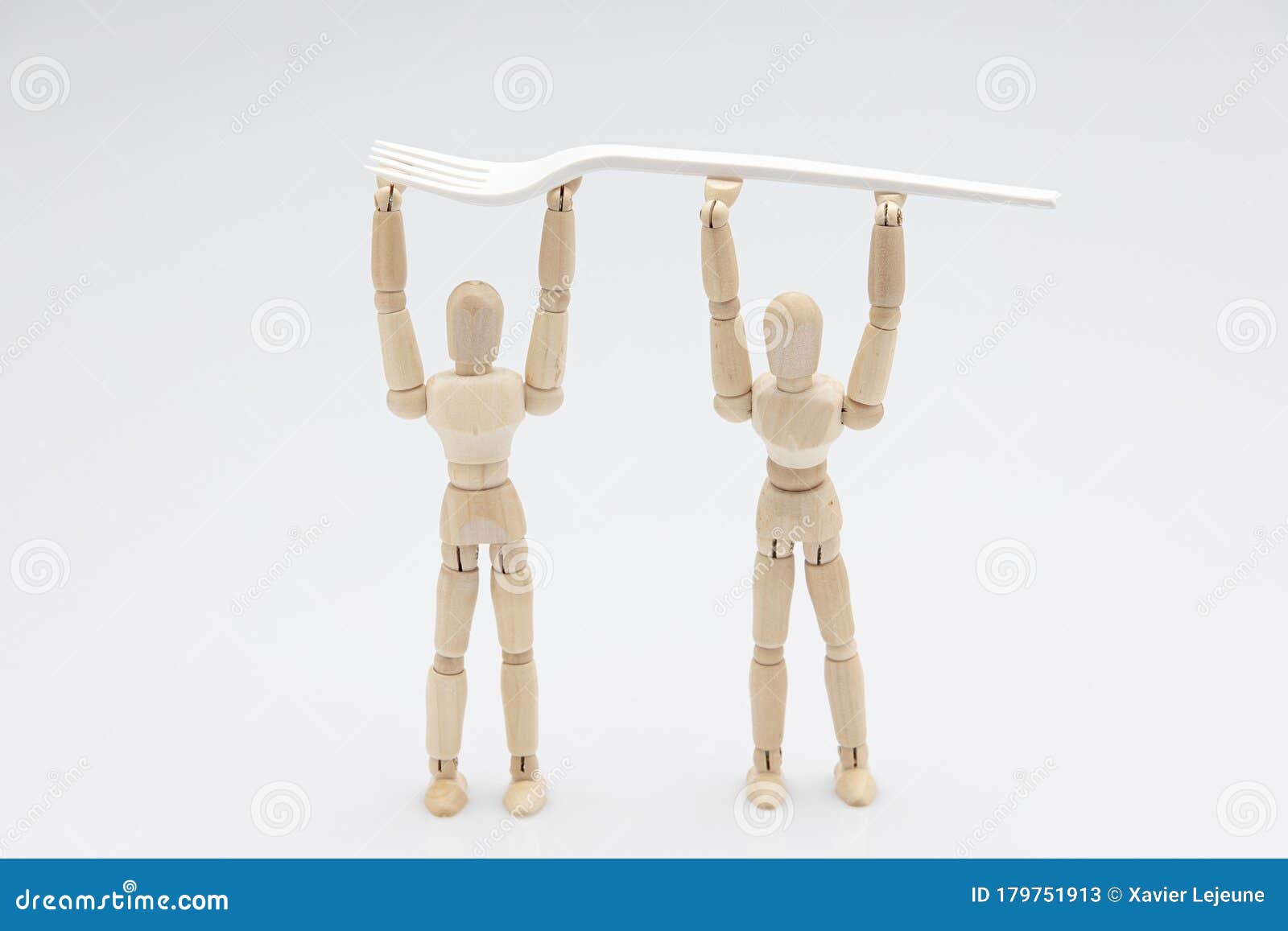Dummies and Its Plastic Fork Stock Image - Image of figure, front ...