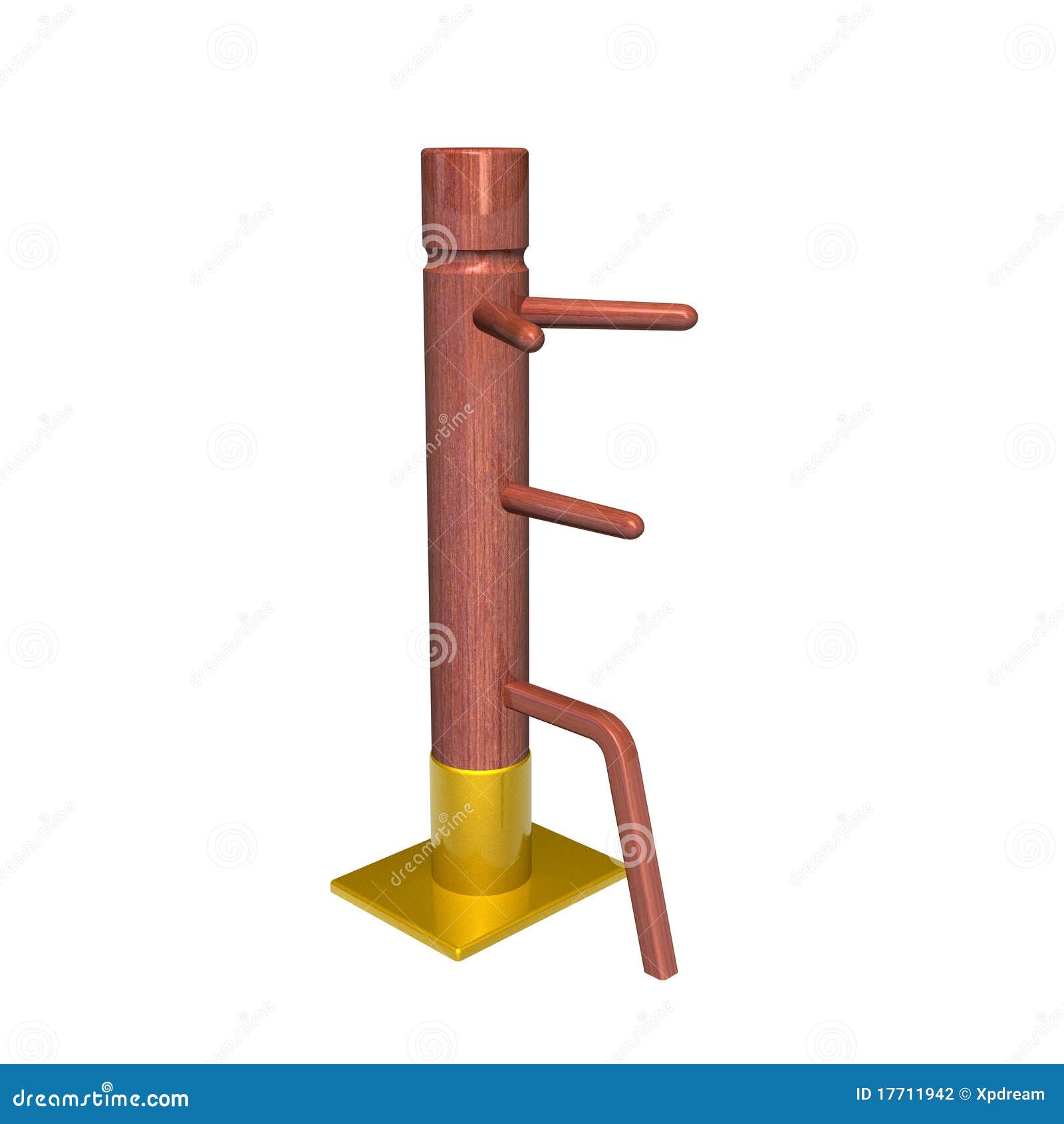 Wooden dummy stock illustration. Illustration of tsun - 17711942