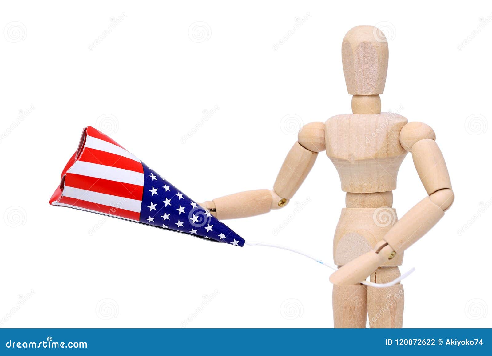 Wooden Dummy Pulling Party Cracker Stock Photo - Image of dummy, object ...