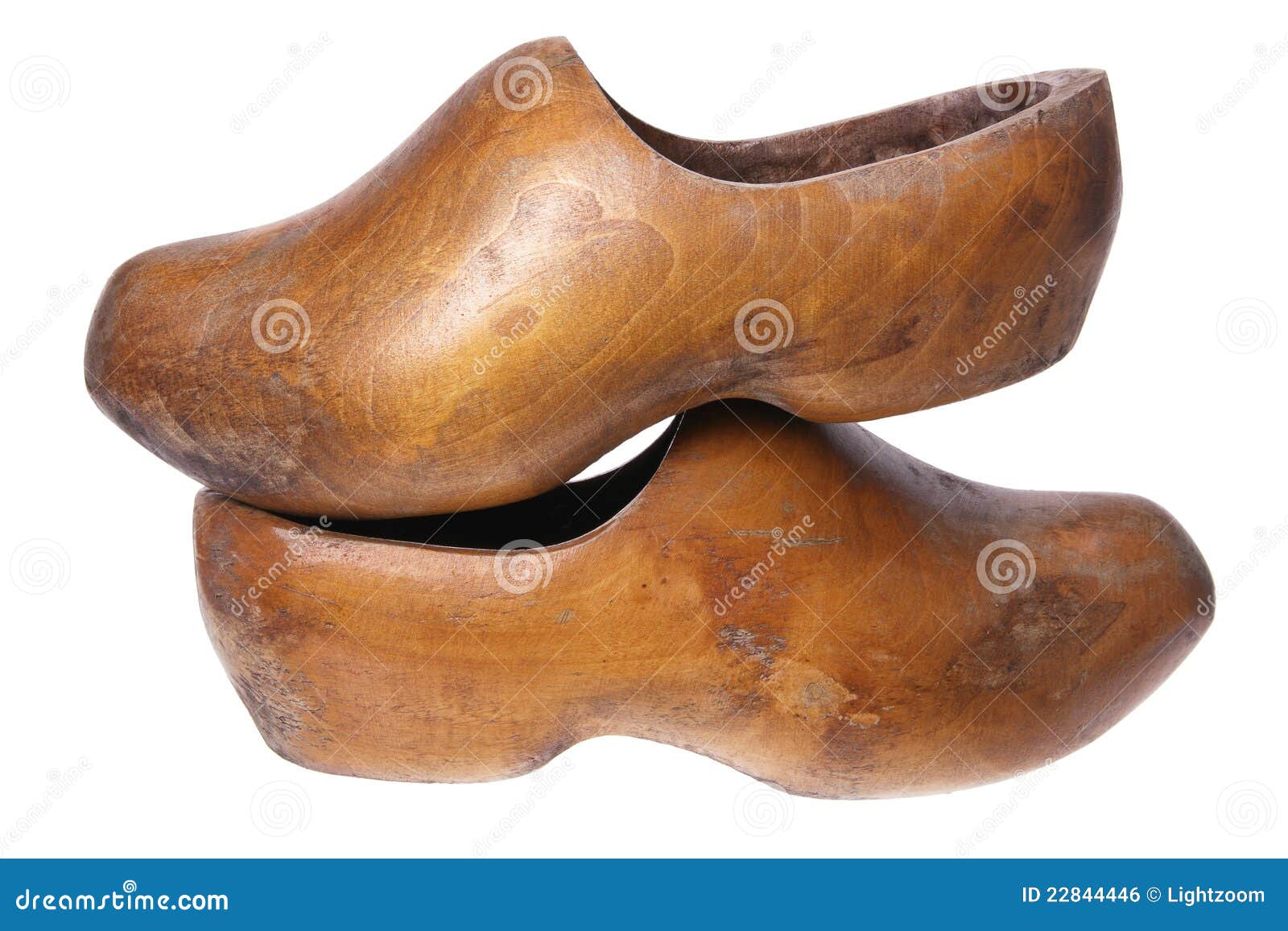Wooden Dutch Clogs stock photo. Image of craft, wood - 22844446