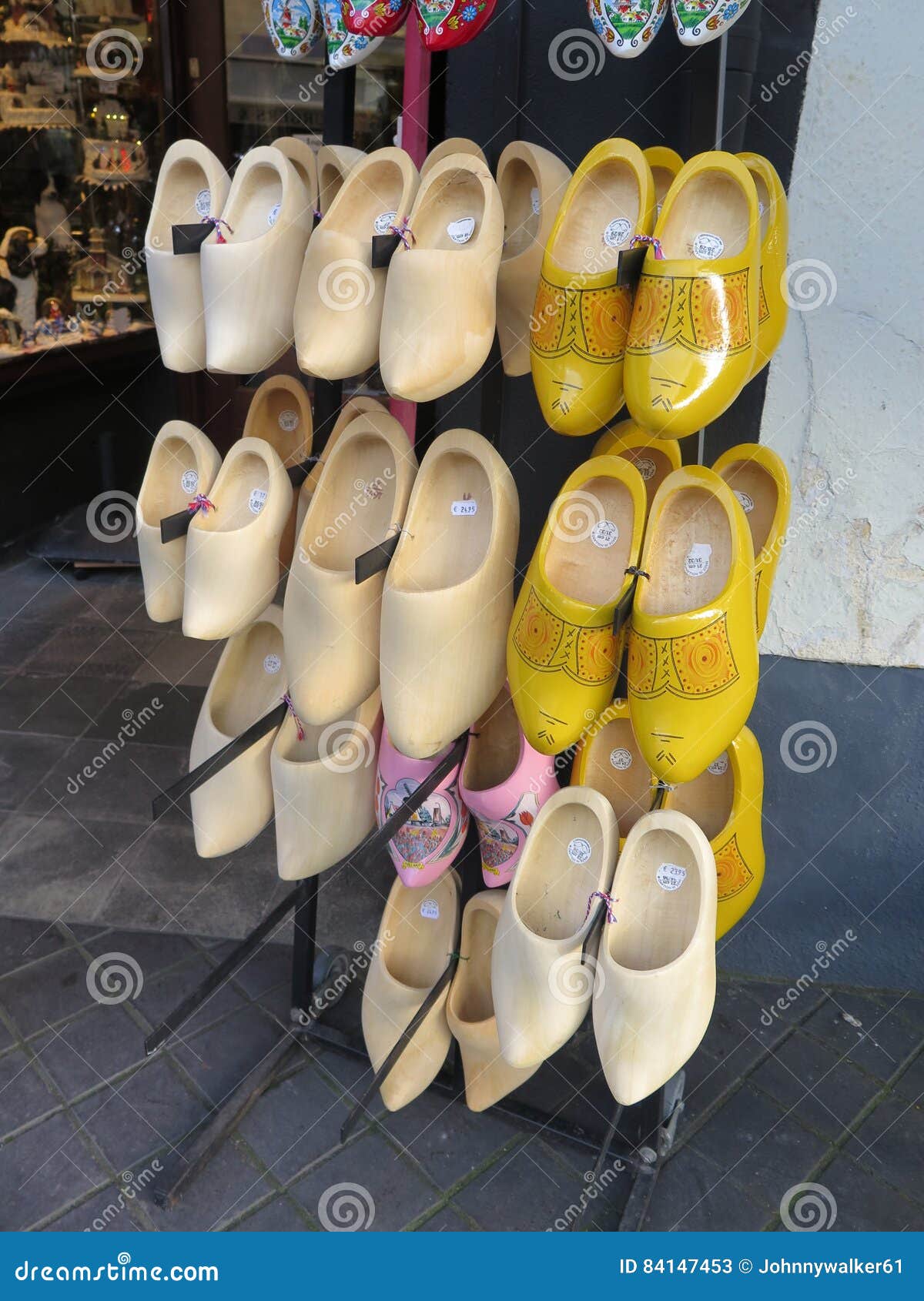 Wooden Dutch Clogs stock image. Image of decorated, dutch - 84147453