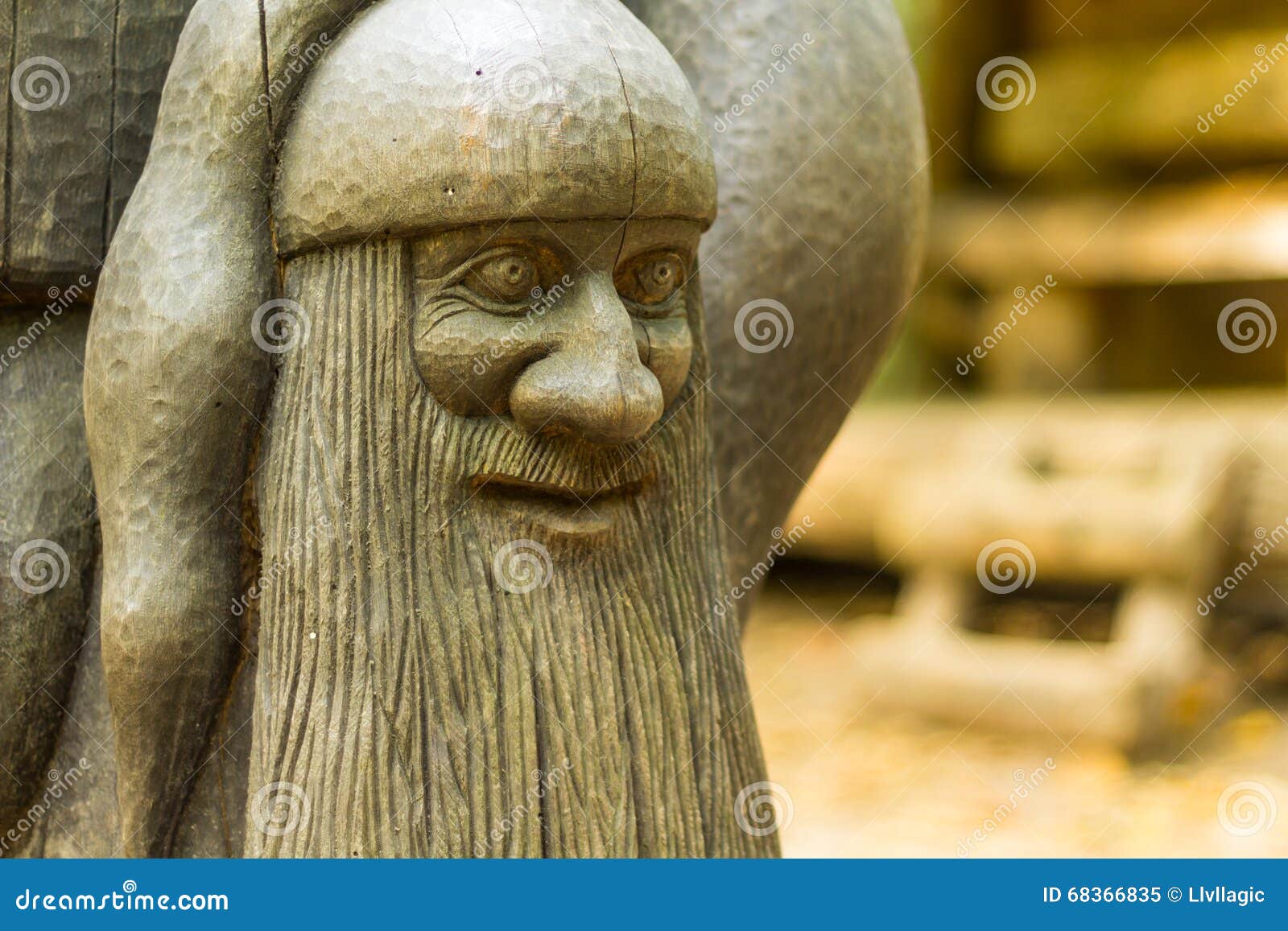 Wooden Dwarf stock image. Image of horizontal, face, beard - 68366835
