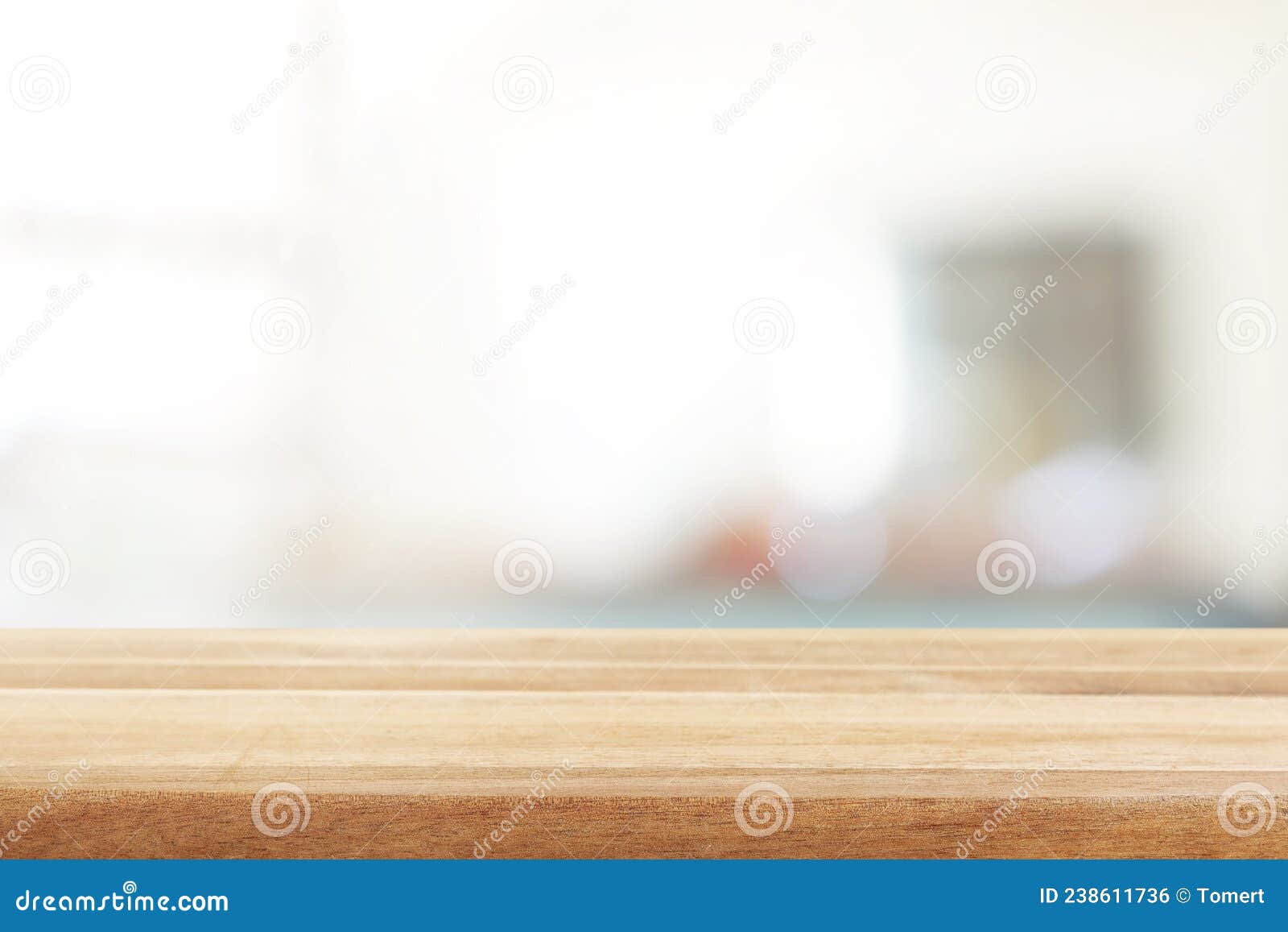 Wooden Empty Table in Front of Living Room Interior. for Product ...