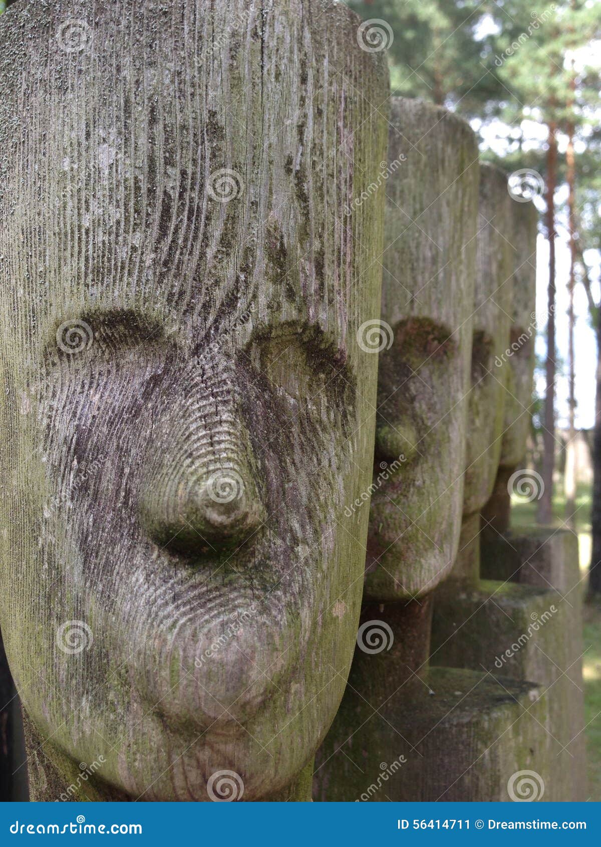 Wooden Faces Editorial Photo | CartoonDealer.com #56414711