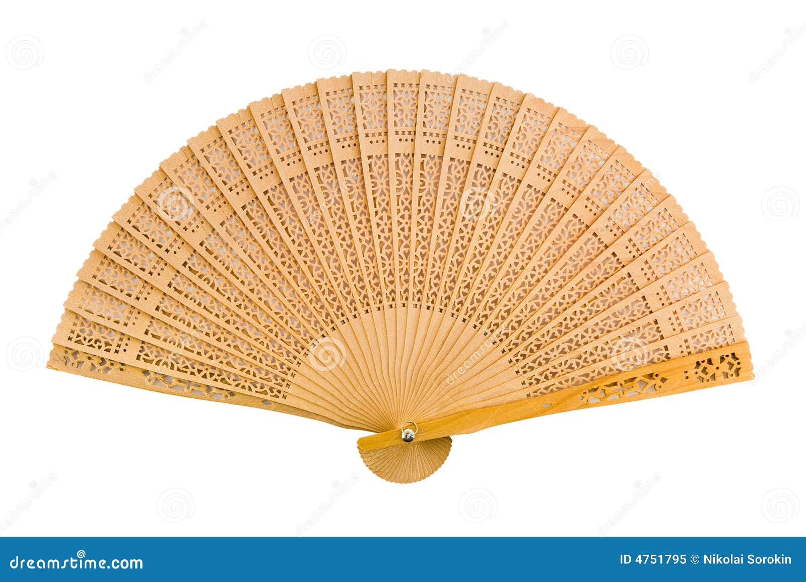 Wooden fan stock image. Image of object, ornament, fragility - 4751795