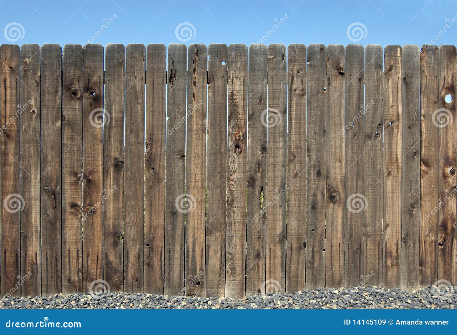Wooden Fence stock image. Image of gravel, view, patterns - 14145109