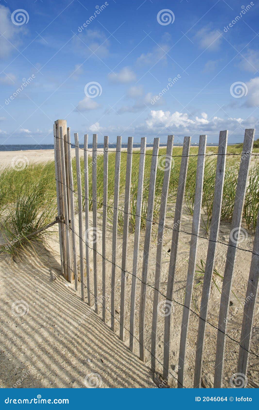 Wooden fence on beach. stock photo. Image of shore, environment - 2046064