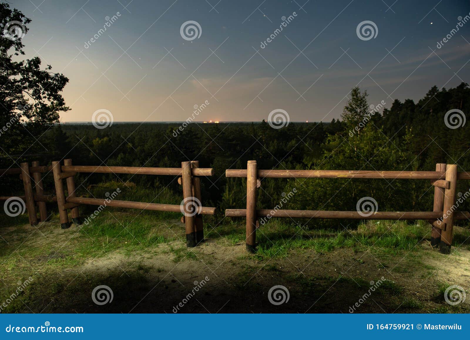 Wooden fence at night stock image. Image of house, moonlight - 164759921