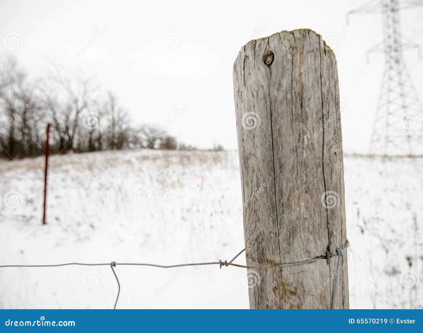 Wooden Fence Post stock image. Image of basic, temperature - 65570219