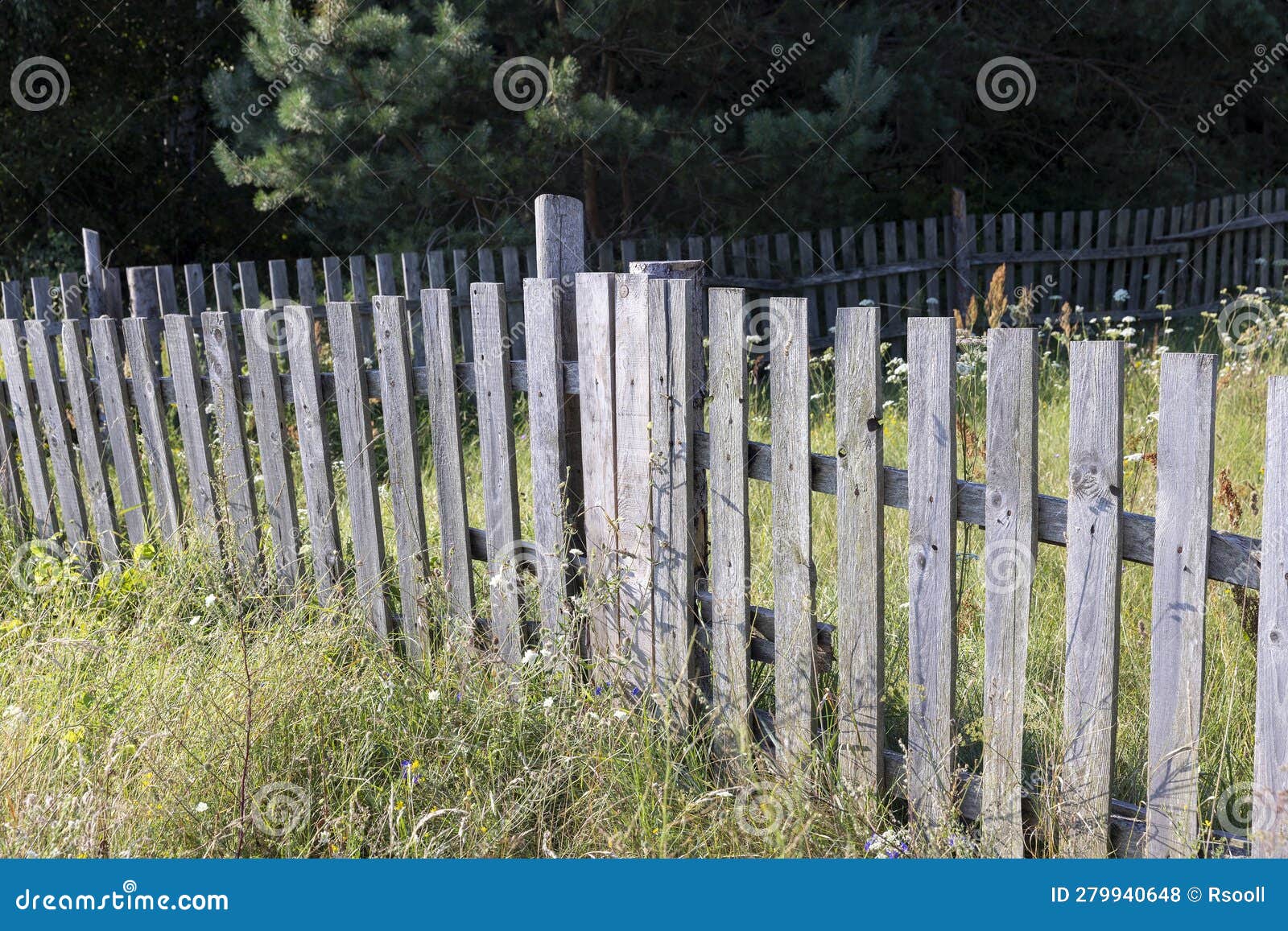 Wooden fence for security stock photo. Image of delineation - 279940648