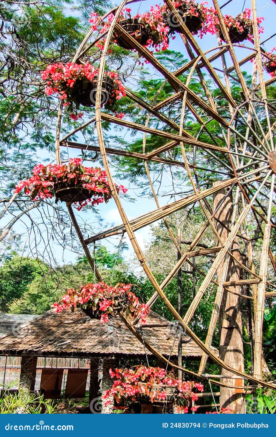 Wooden ferris wheel stock photo. Image of historic, farm - 24830794