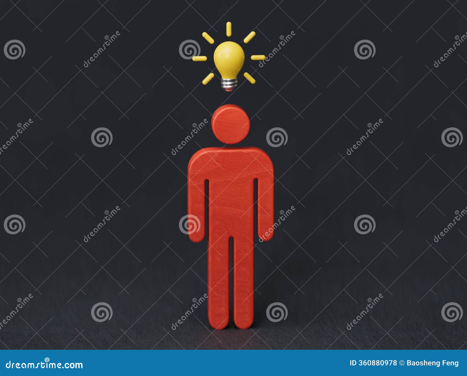 Wooden Figure with Drawing Light Bulb with Question Mark , Problem ...