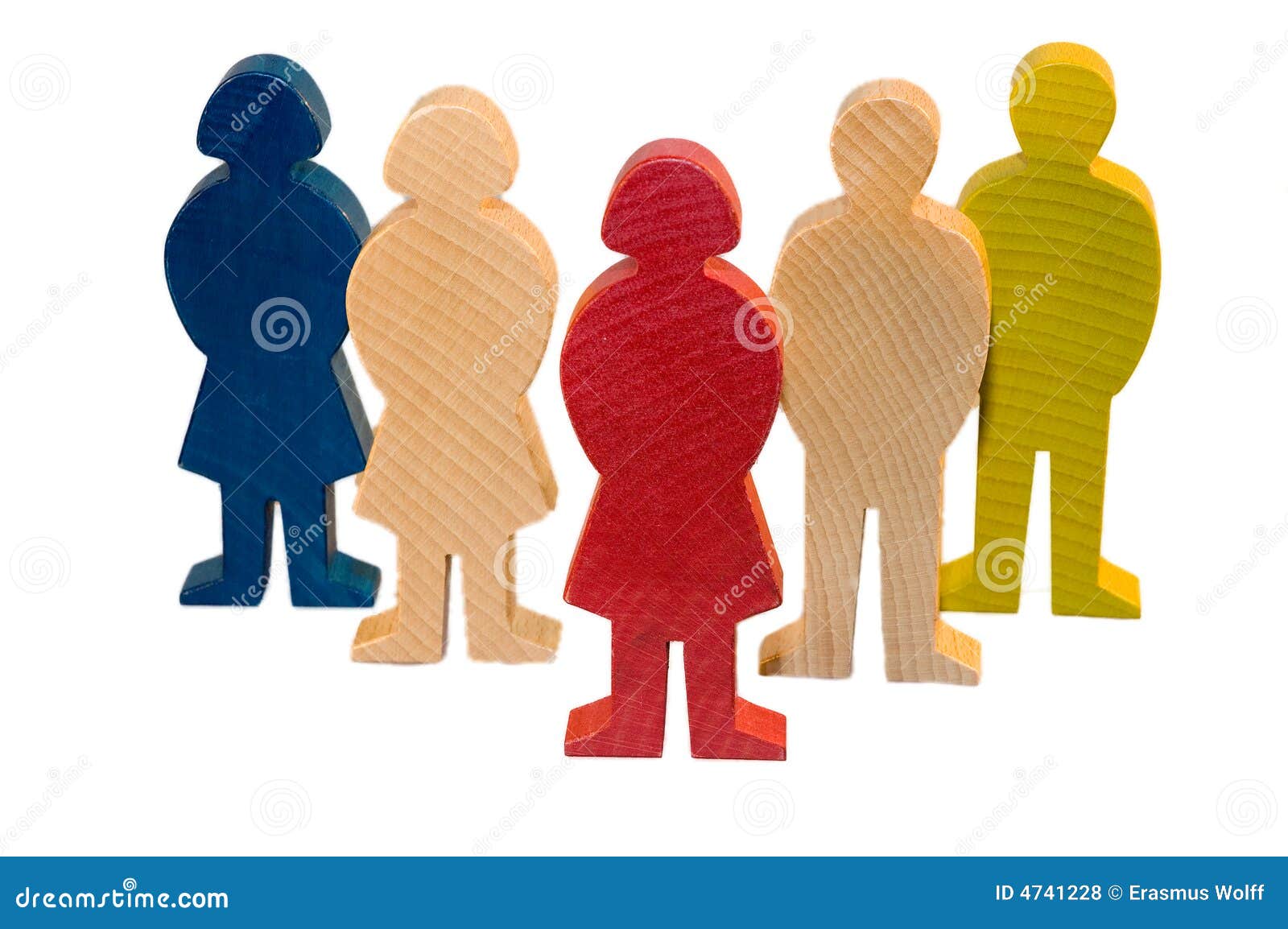 Wooden figures stock photo. Image of mankind, family, child - 4741228
