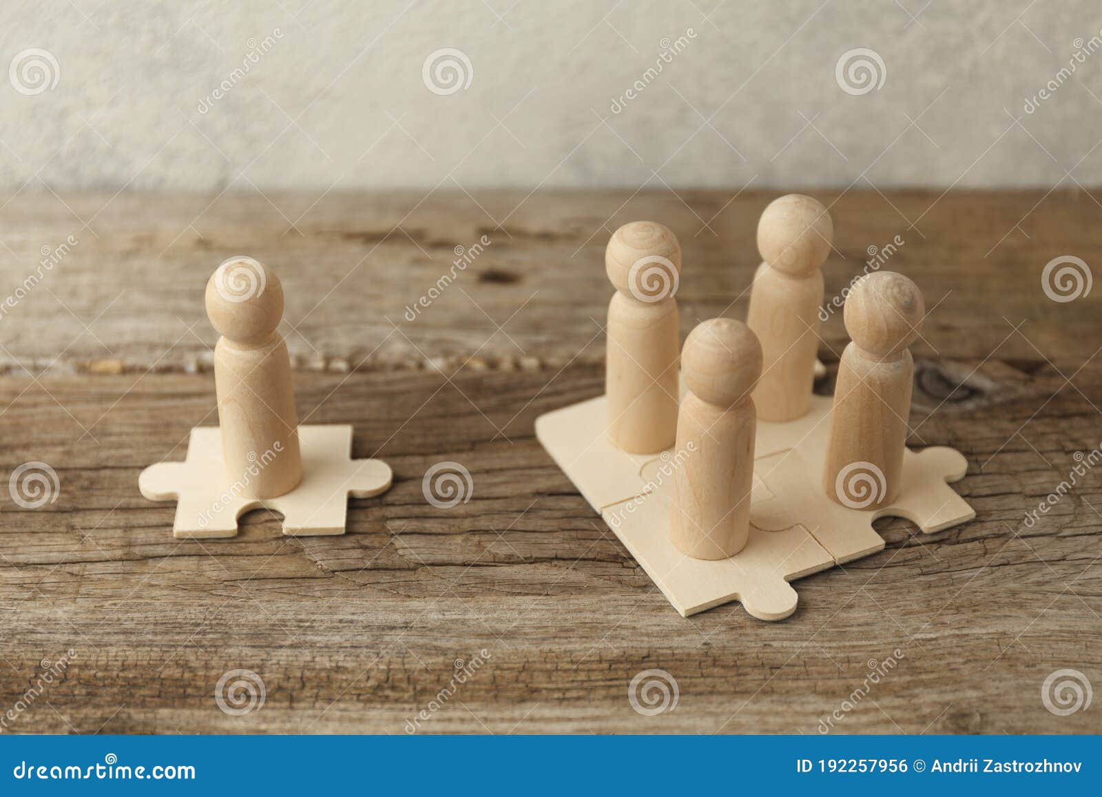 Wooden Figures on Puzzles. People Analytics and Optimization, Team ...