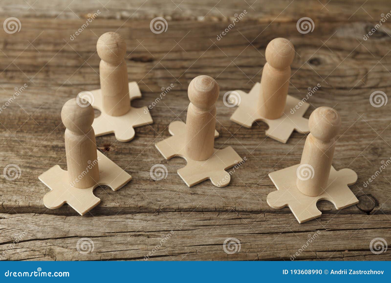 Wooden Figures on Puzzles. People Analytics and Optimization, Team ...