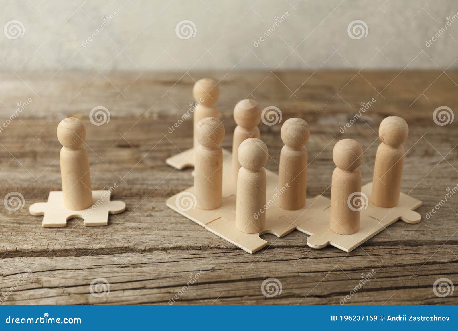 Wooden Figures on Puzzles. People Analytics and Optimization, Team ...
